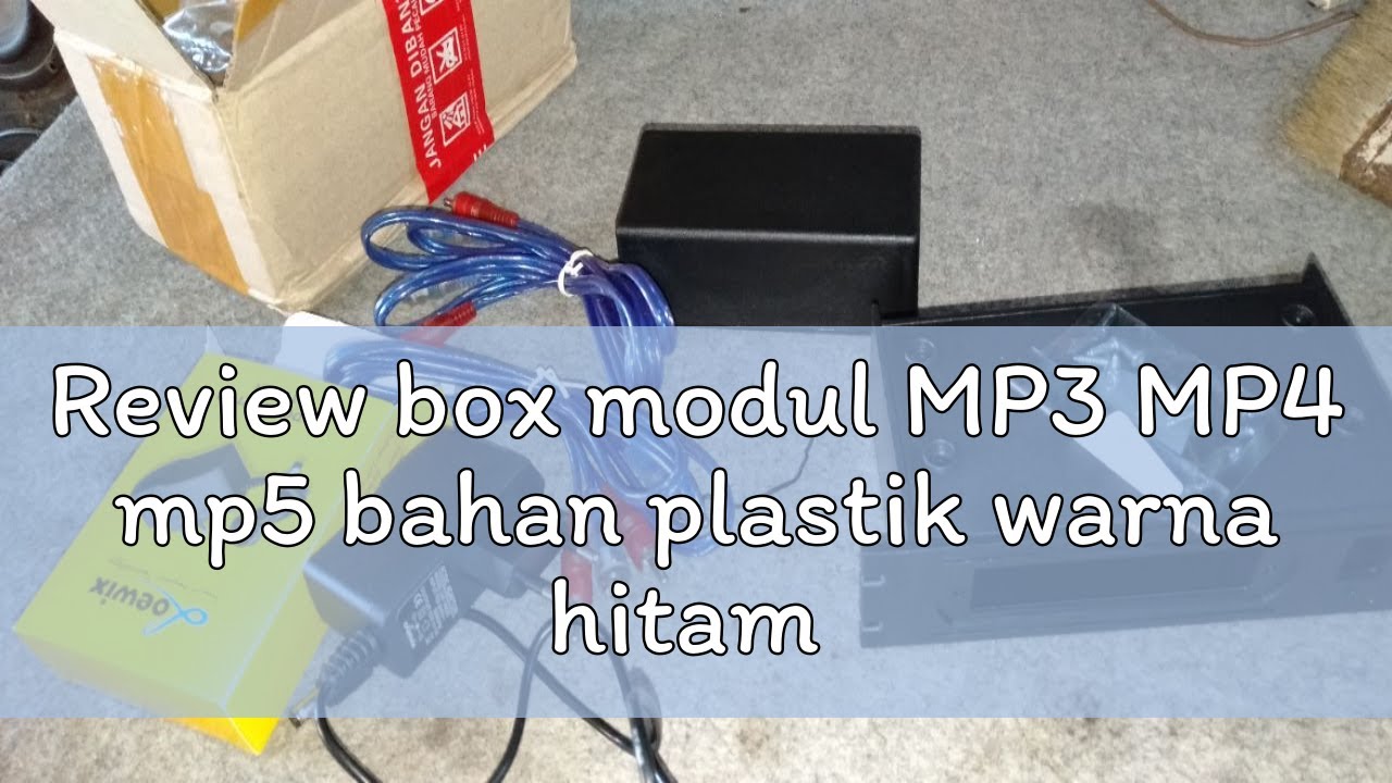 Review box modul MP3 MP4 mp5 bahan plastik warna hitam - YouTube