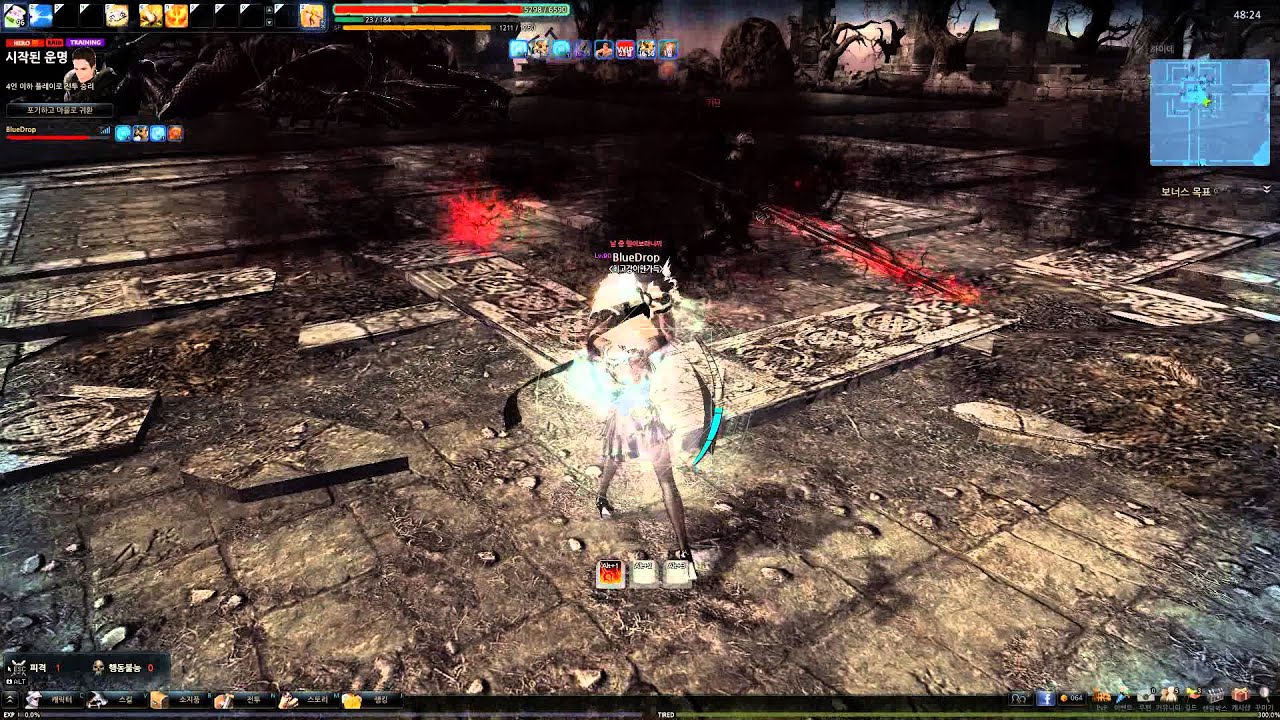 Vindictus -Keaghan hero staff solo / 마영전 탭비 카단 히어로 솔로잉 - YouTube