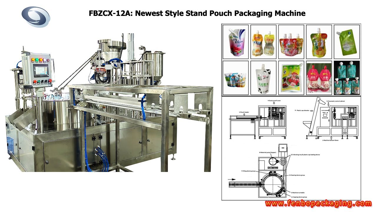 FBZCX-12A: Newest Style Stand Pouch Packaging Machine - YouTube