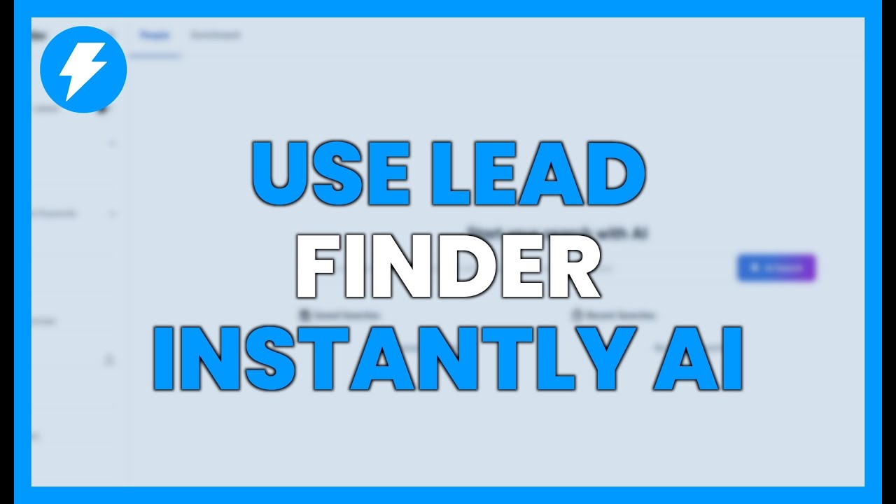 Use o Lead Finder do Instantly AI para vender mais - YouTube