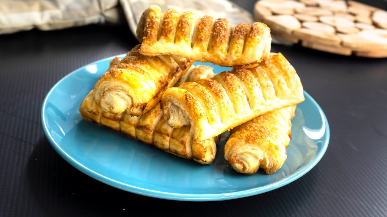 Puff Pastry cinnamon sugar rolls recipe - YouTube