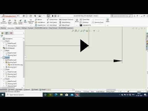 CHANGING ARROW SIZE AND STYLE DRAFTING SOLIDWORKS 2020 - YouTube