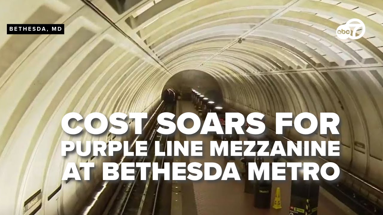 Mezzanine for the Purple Line at Bethesda's Metro now costs 20 times ...