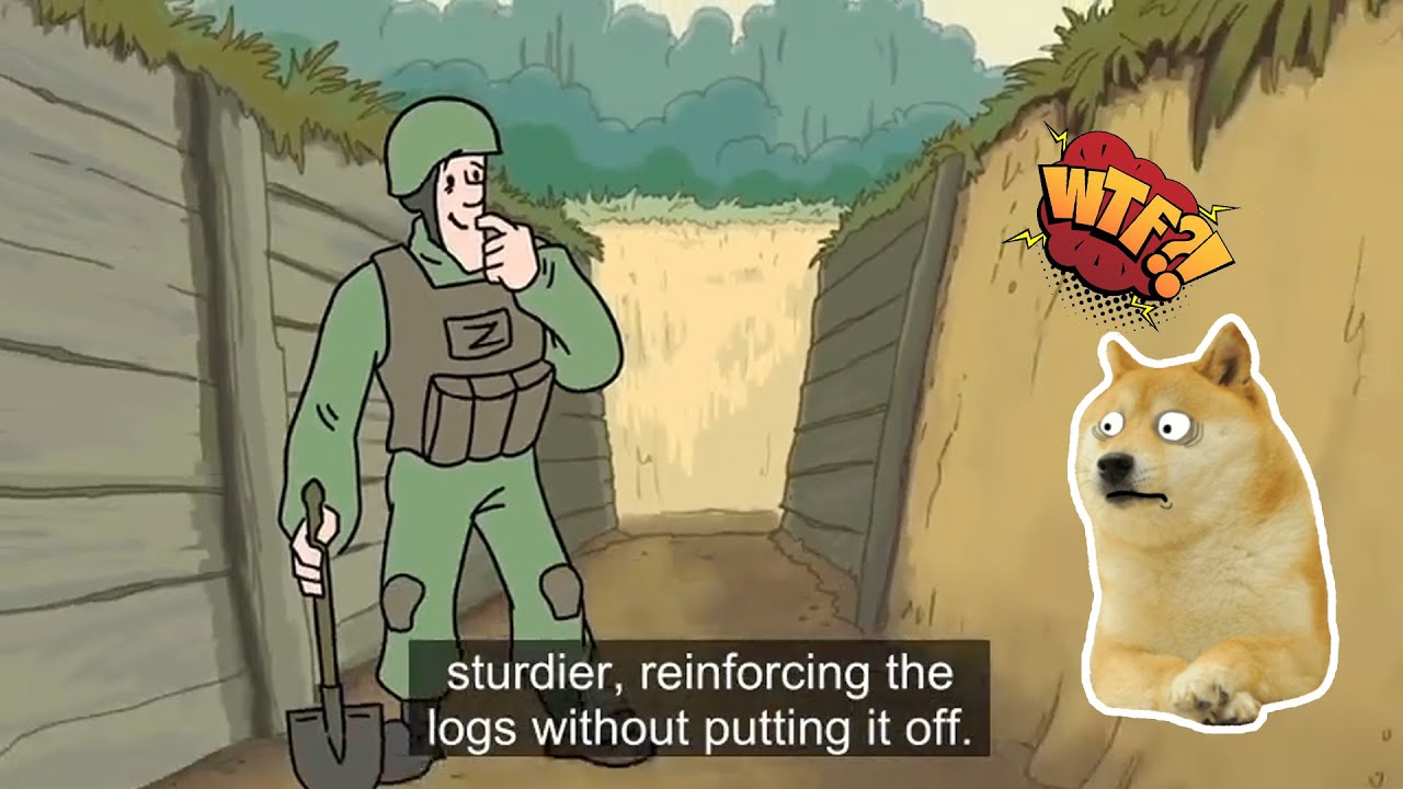 WTF, military training cartoon of the Russian army. (Part 1) - YouTube