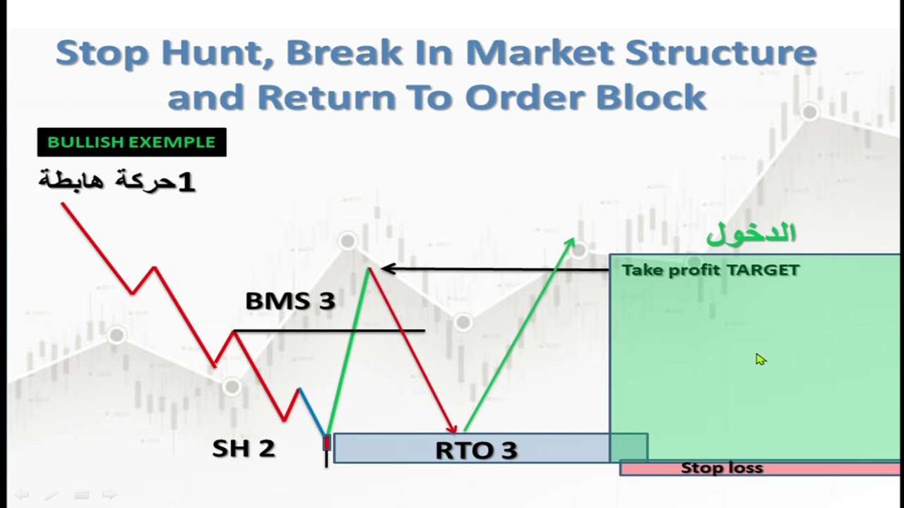 تعلم التداول ب ict وطرق صناع السوق ذمج stop Hunt, BMS,RTO REVIEW - YouTube
