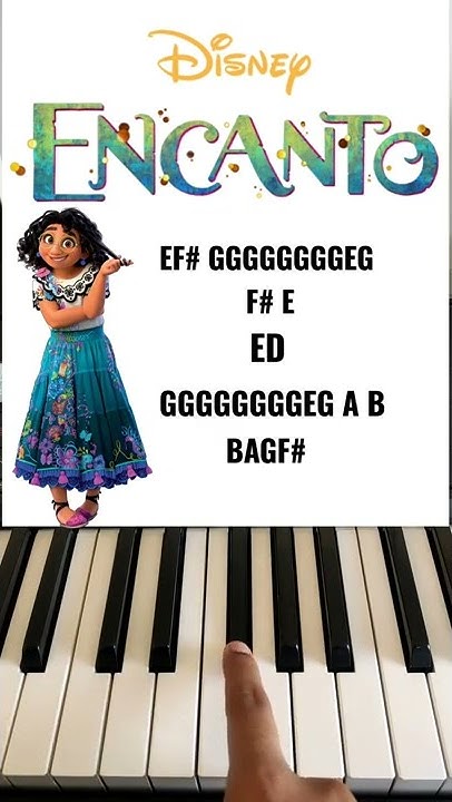 easy encanto song to play on piano #shorts #encanto #surfacepressure # ...