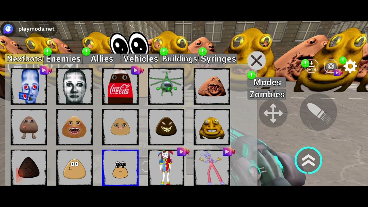 Nextbots in Playground Mod Added Bou's Reveng - BOU'S POU EVOLUTION in ...