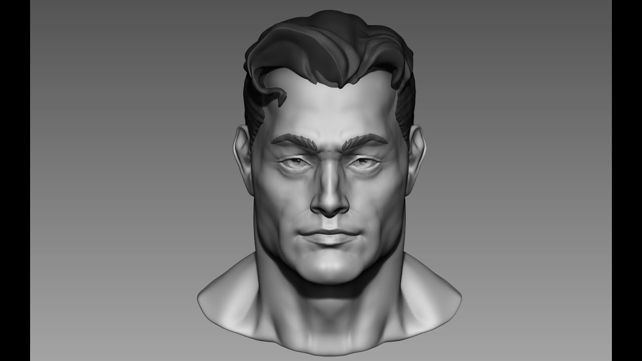 Superman 2023 - Zbrush head sculpting tutorial - YouTube