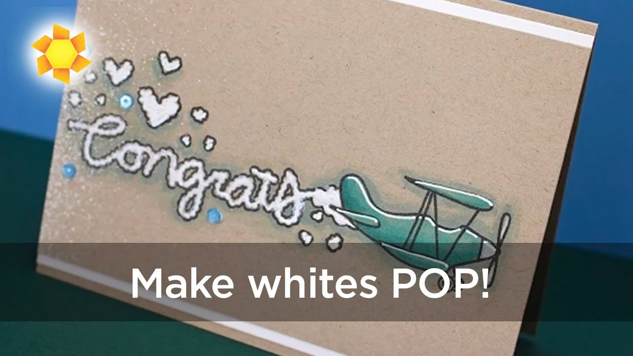 Make whites POP! Comparing white products on colored paper - YouTube