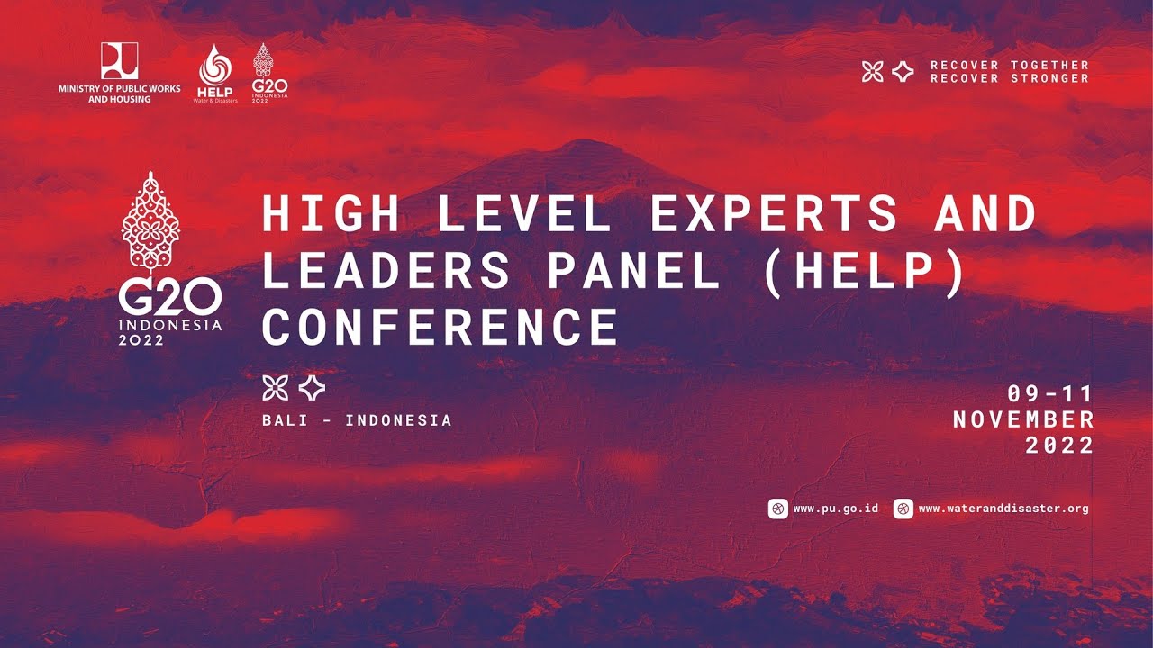 KTT G20 Bali: High-level Expert and Leaders Panel on Water and Disasters - YouTube