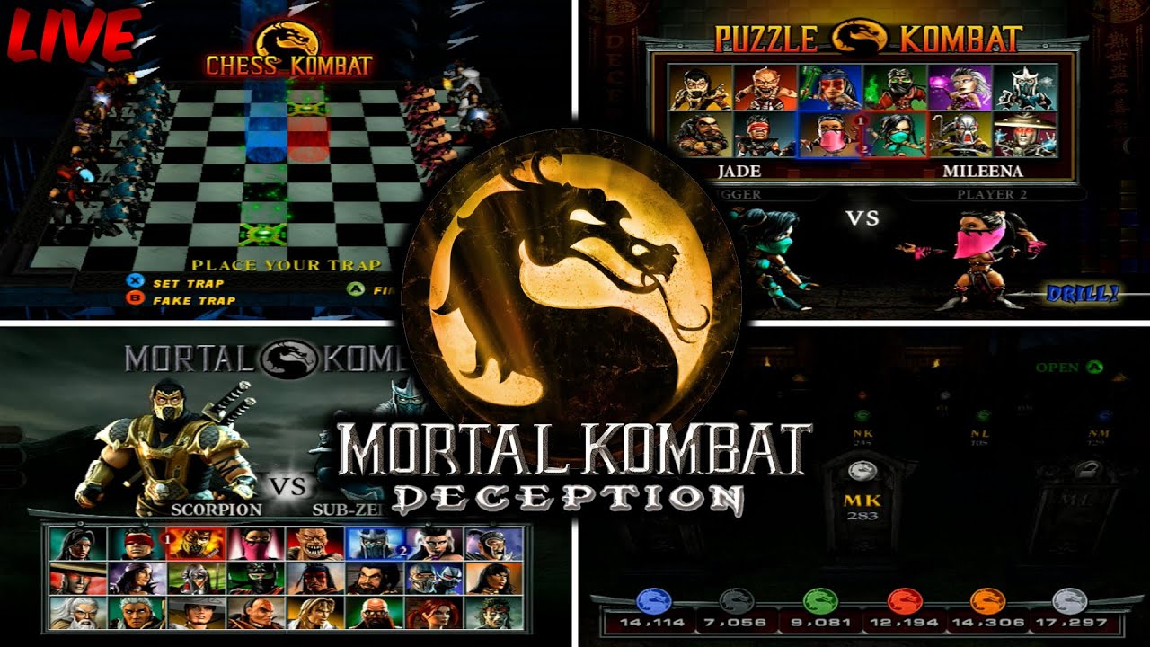 MORTAL KOMBAT DECEPTION 20 YEARS LATER!! (PLAYING ALL MODES) MK ...