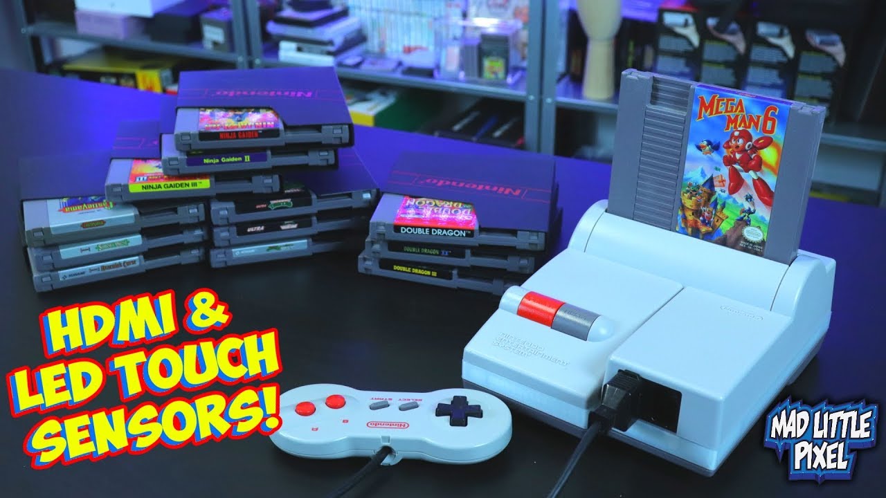 This NES Top Loader Has HDMI & Touch Sensor LED Lights - The Ultimate ...
