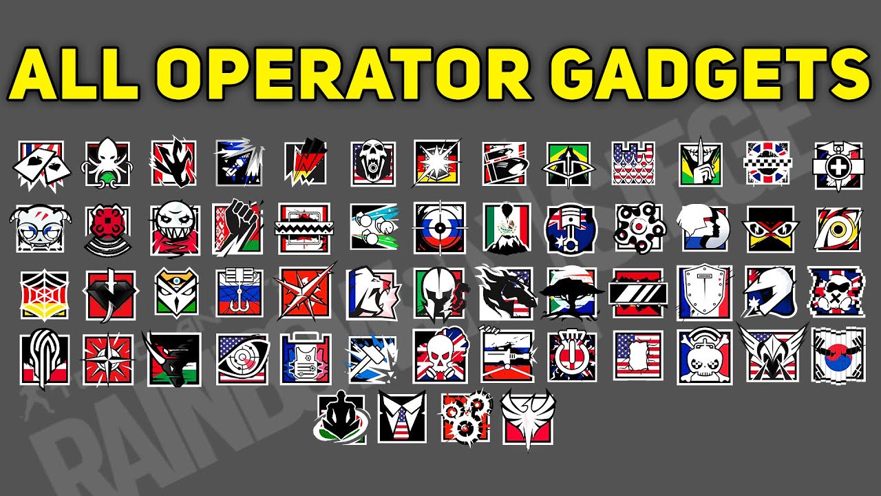 ALL OPERATOR GADGETS In Rainbow Six Siege 2015 2021 YouTube all-operator-gadgets-in-rainbow-six-siege-2015-2021-youtube