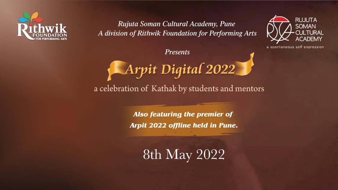Arpit 2022 - Digital edition | Rujuta Soman Cultural Academy - YouTube
