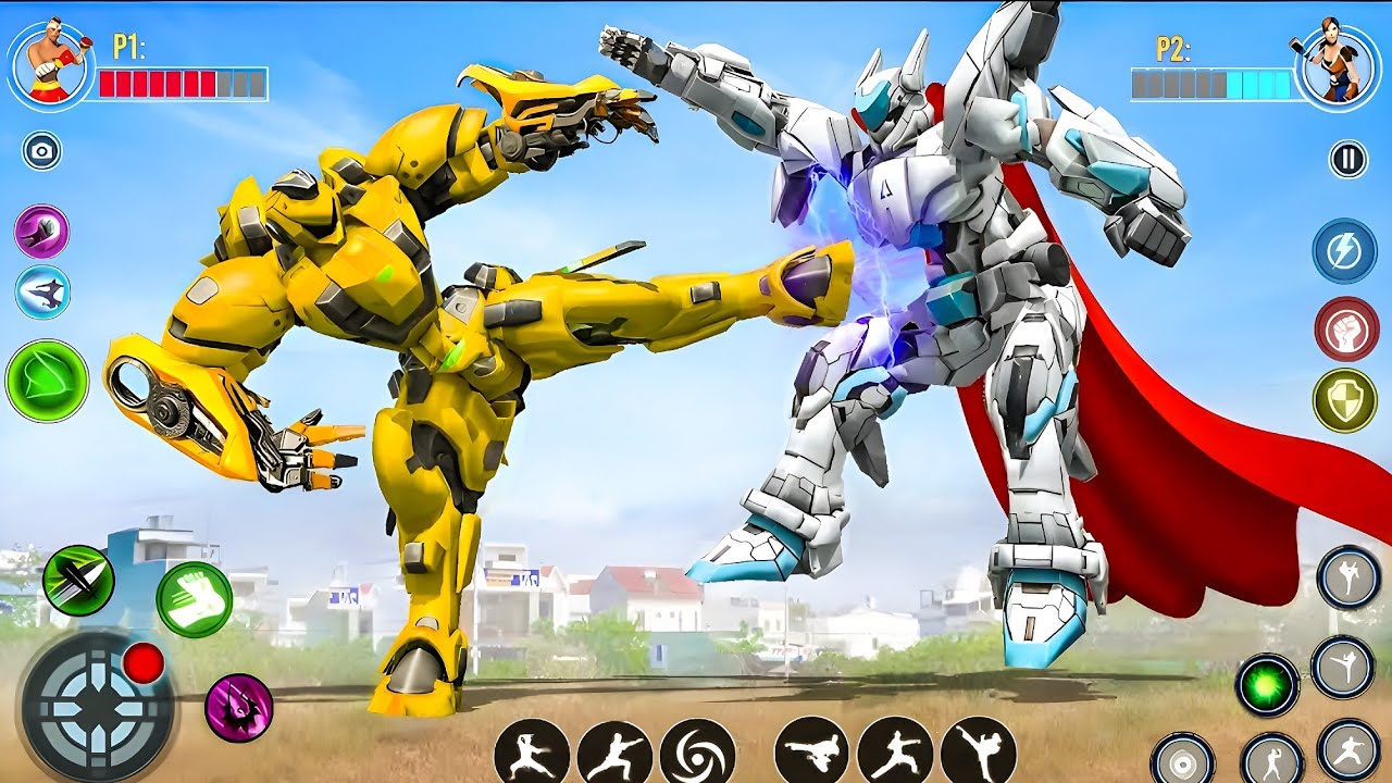 Bumblebee VS Super Mega Robot | Flying Jet Car Transformation Game 2026 ...