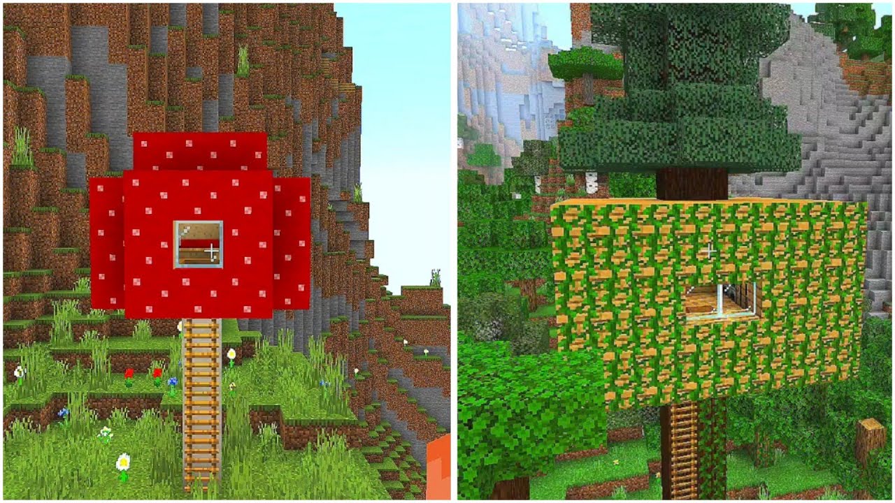 2 Simple Starter Bases for minecraft : @dream - YouTube