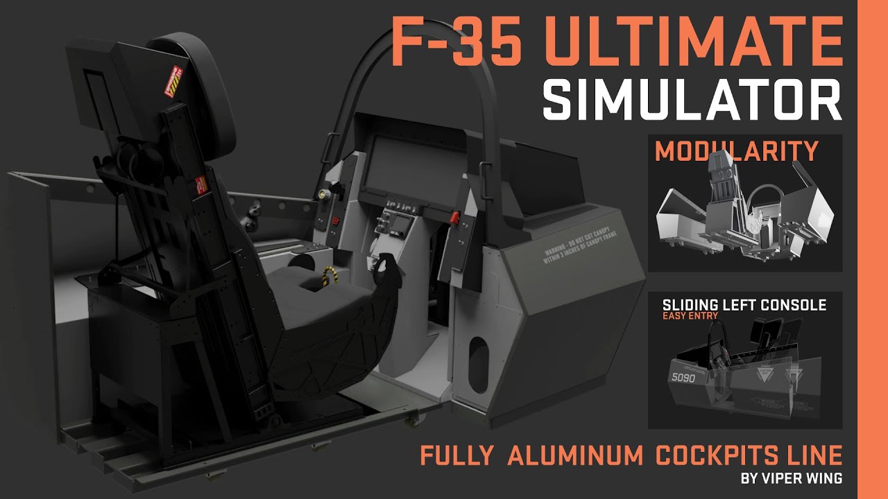 F-35 cockpit: 360 degree view, modularity of full aluminum Ultimate ...