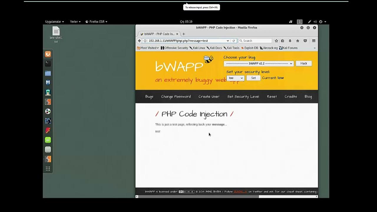 A1 Injection - PHP Code Injection Low Level - YouTube