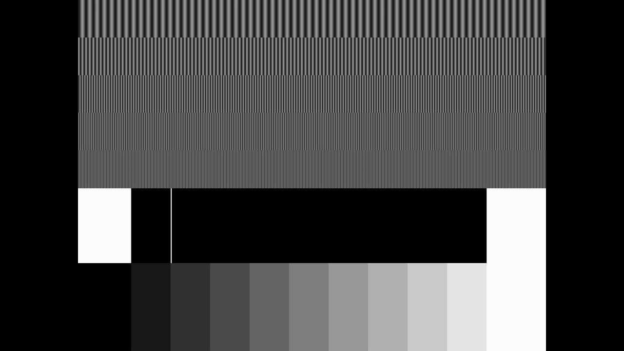 Schwarzweiß Farbe Testbild Monochrome Color Testcard EBU Style - YouTube