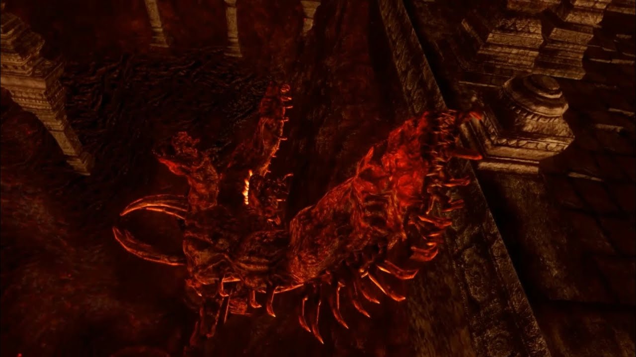 Dark Souls Remastered: Centipede Demon Boss Fight - YouTube