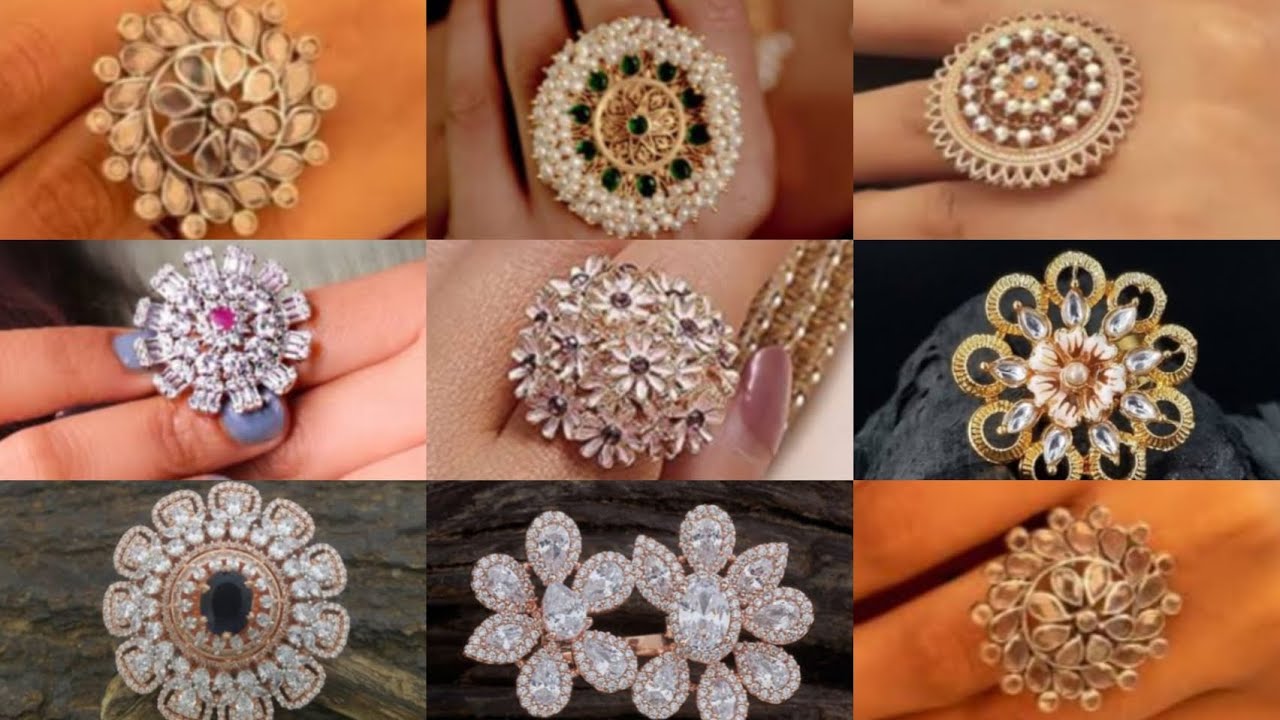 Artificial umbrella ring designs | beautiful artifical ring for women # ...