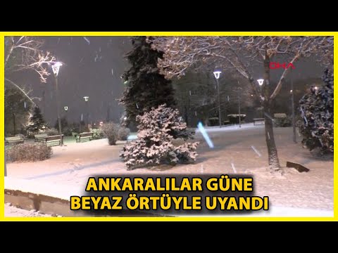 Ankara'da Kar Yağışı