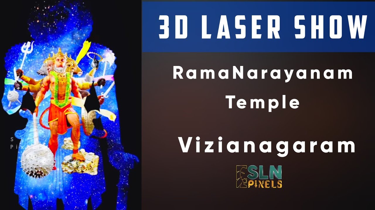 Sri RamaNarayanam Temple Laser Show Vizianagaram | #JaiSriram # ...