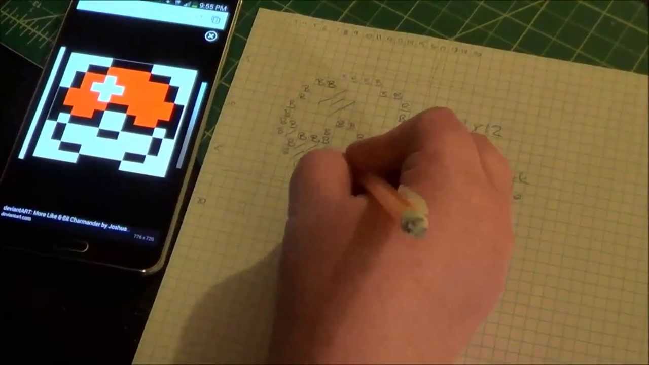 8 bit Image to Cross Stitch - YouTube