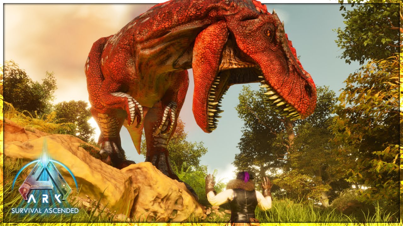 Taking Down our first Alpha Rex! - Final Ark [Ep9 - The Island] - YouTube