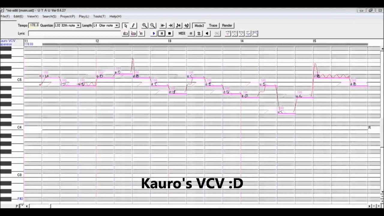 [Utau] cv vs vcv [kauro] +cv voicebank DL - YouTube