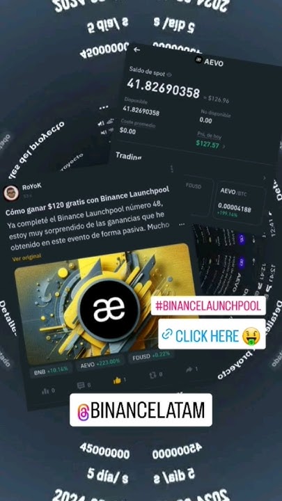 💥 CUÁNTO DINERO Se GANA Con LAUNCHPOOL BINANCE? AEVO #shorts #launchpool #criptomoedas #crypto ...