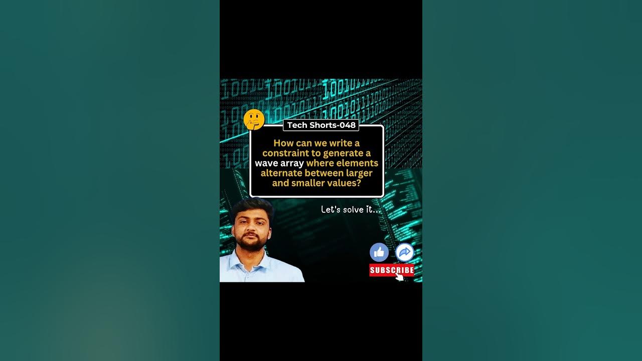 How To Generate A Wave Array Using Constraints Coding Vlsi Navneettechshorts Systemverilog