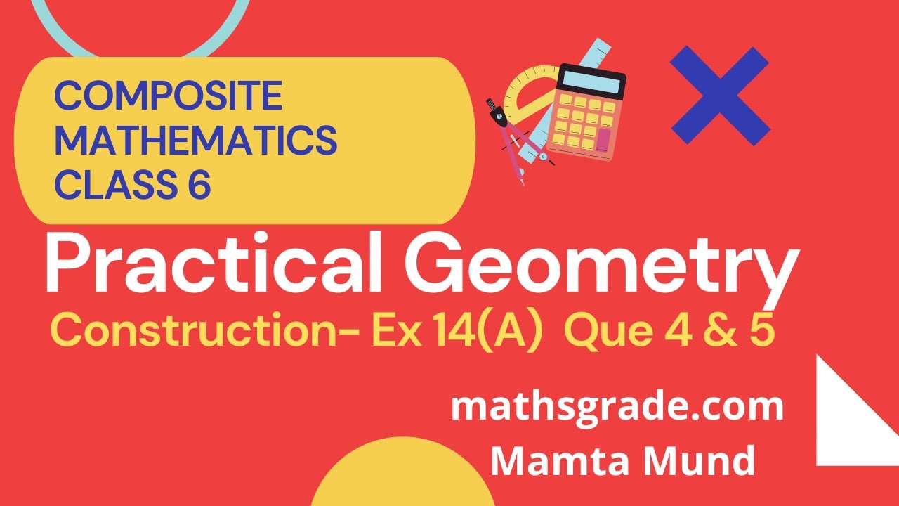 Composite Mathematics class 6 Chapter 14 Exercise 14A Que 4 and 5 ...
