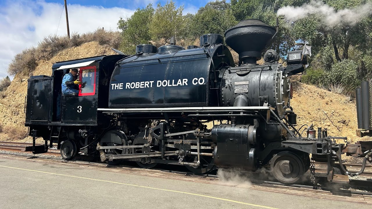 Robert Dollar Co. 3 - Excursion Steam on the Niles Canyon Railway! - YouTube