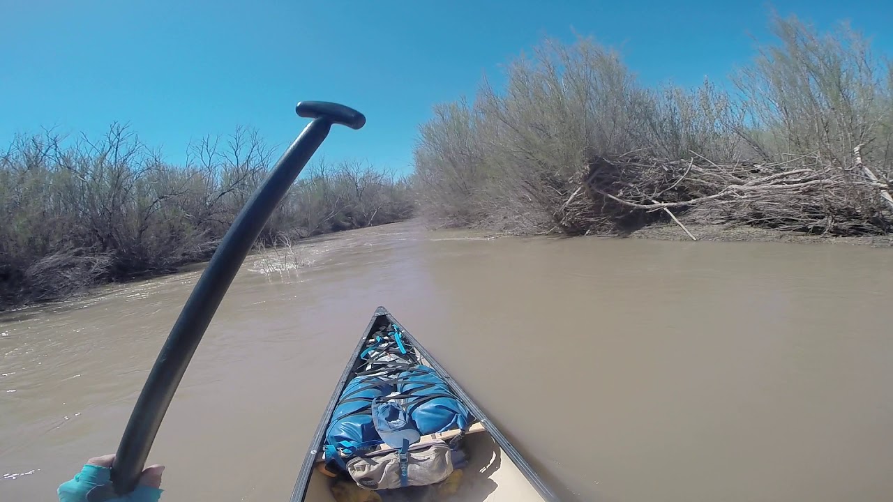 Gila River Safford Valley #53 - Solo Canoe Trip - YouTube