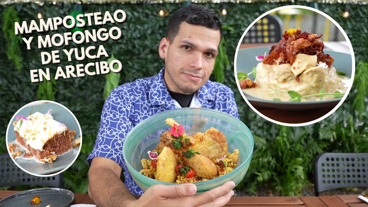 ¡Que rico! ARROZ MAMPOSTEAO + MOFONGO DE YUCA en ARECIBO, PUERTO RICO ...