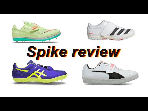 Reviewing top high jump spikes (nike, adidas, puma and asics, 2022)