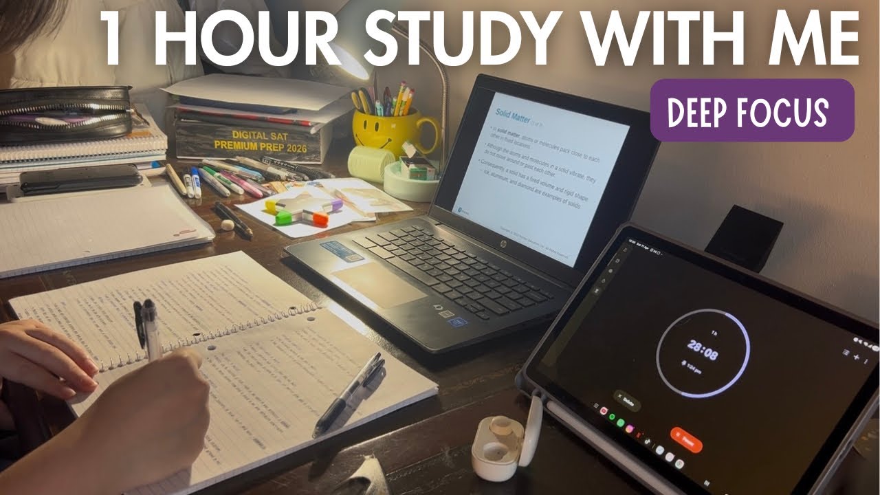 1 Hour Study With Me for Maximum Focus - YouTube