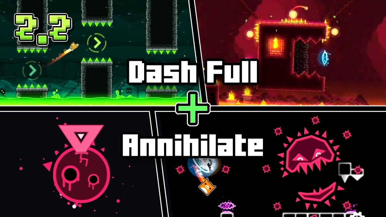 [MASHUP] Dash Full Song + Annihilate Song | Geometry Dash 2.2 - YouTube