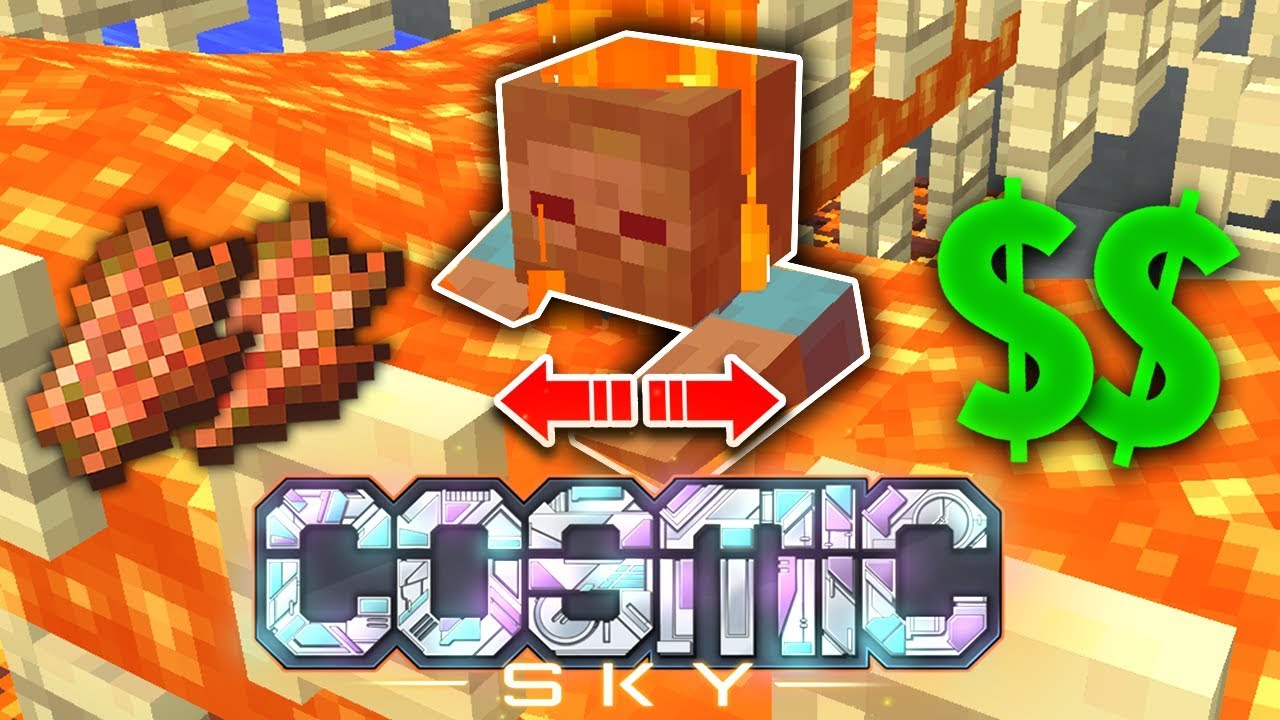 Setting up our INSANE ZOMBIE GRINDER! | COSMIC SKY S3 #16 (Minecraft ...