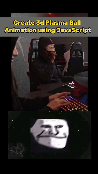 Create 3d Plasma Ball Animation in Javascript | html 5 canvas #shorts #javascript #developer # ...