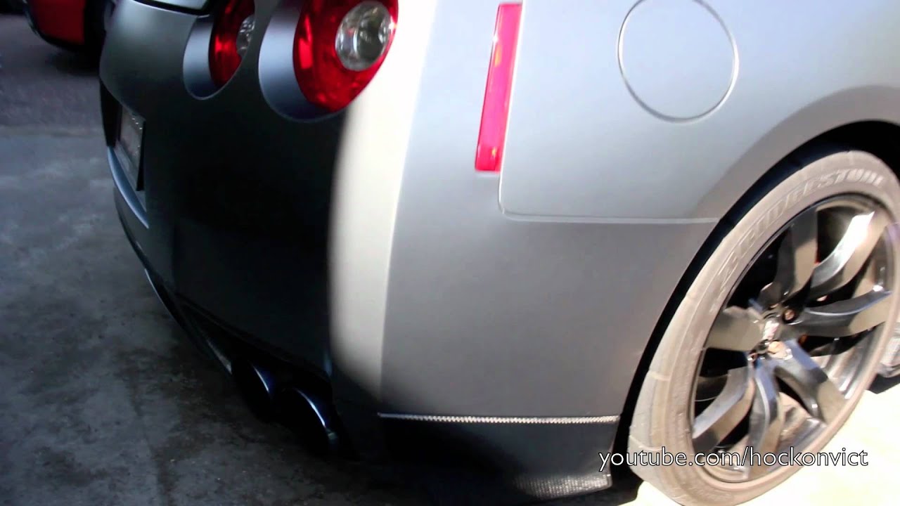 Custom Matte Gray Nissan GT-R Start-Up & Rev! - YouTube