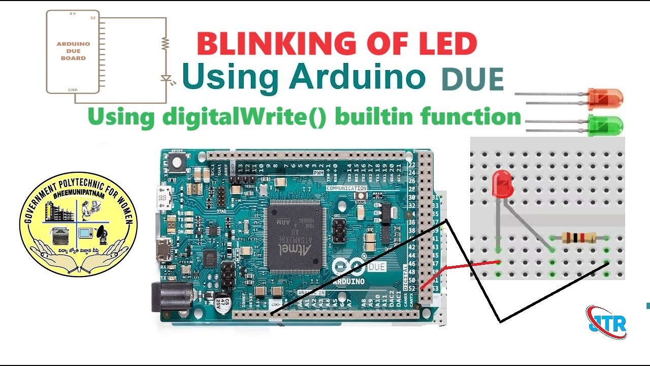 ES LAB 4: BLINKING OF LED WITH ARDUINO DUE BOARD using digitalWrite ...