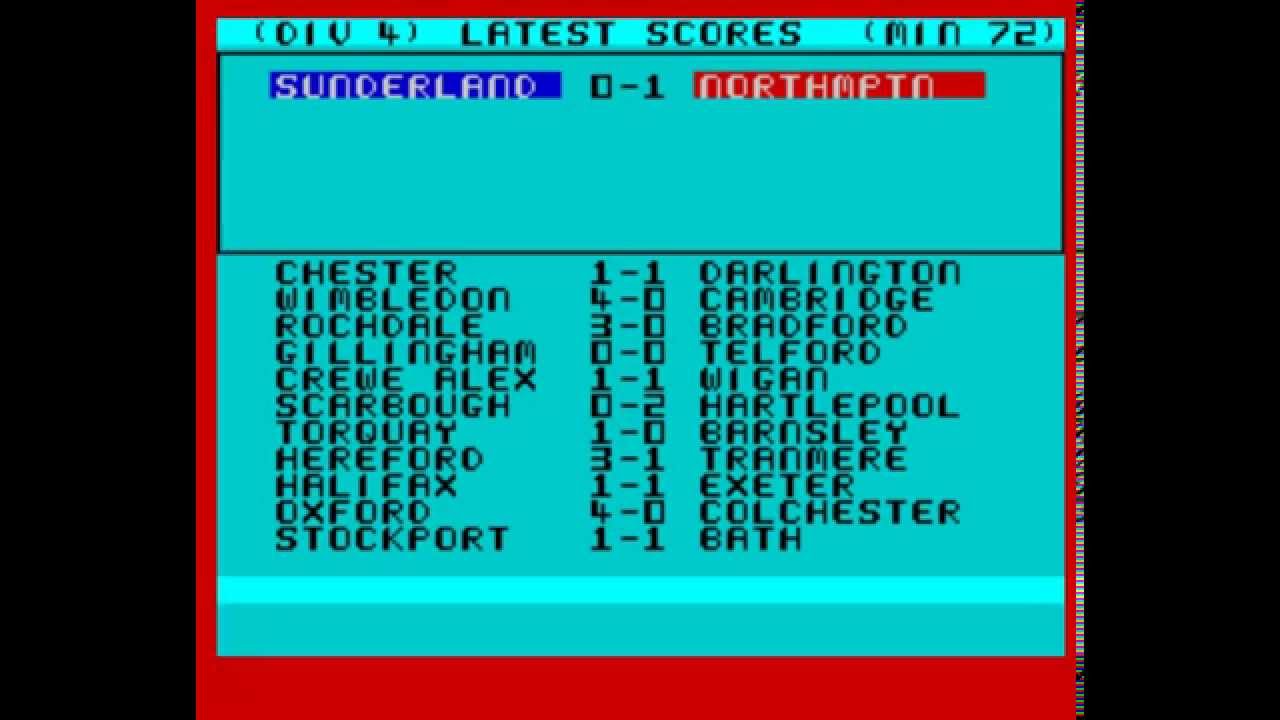 The Footballer (Cult Games, 1989) (ZX Spectrum) - YouTube