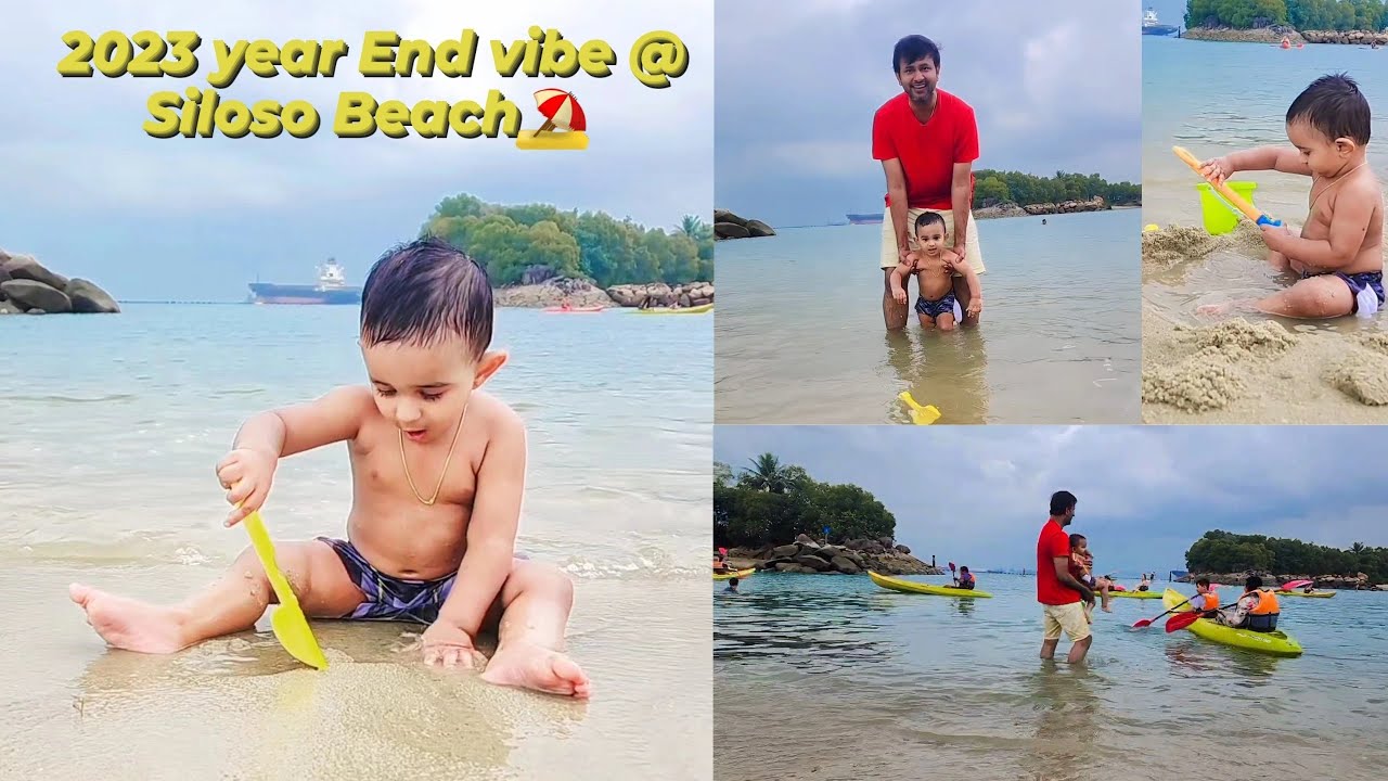 Baby's Dayout @Siloso Beach, Sentosa | How we ended 2023⛱️🌊 - YouTube