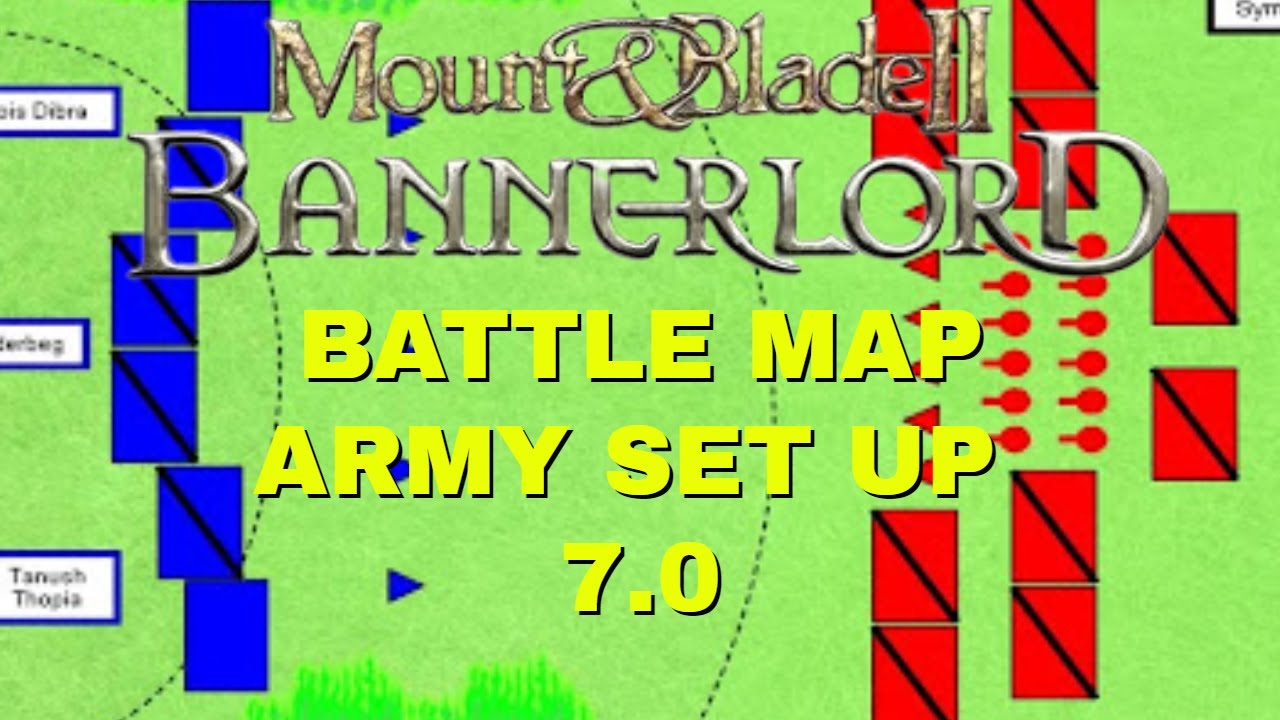 Battle map layout and formations for 7.0 Mount and Blade 2 Bannerlord ...