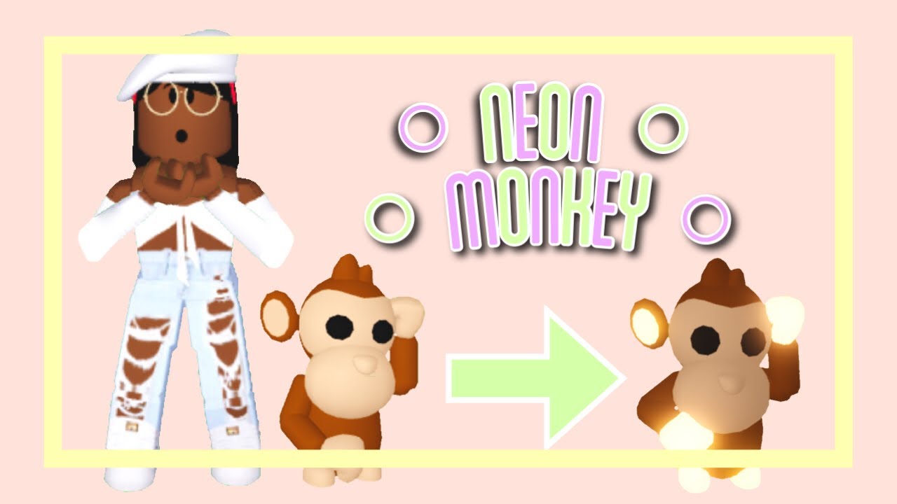 Making *NEW* neon Monkey in Adopt Me!? | iiCheesecake - YouTube