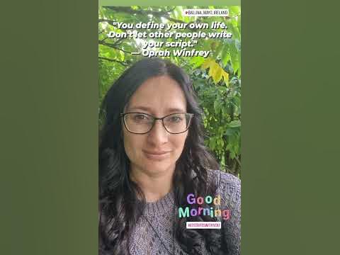 "You define your own life. Don't let other people write your script ...