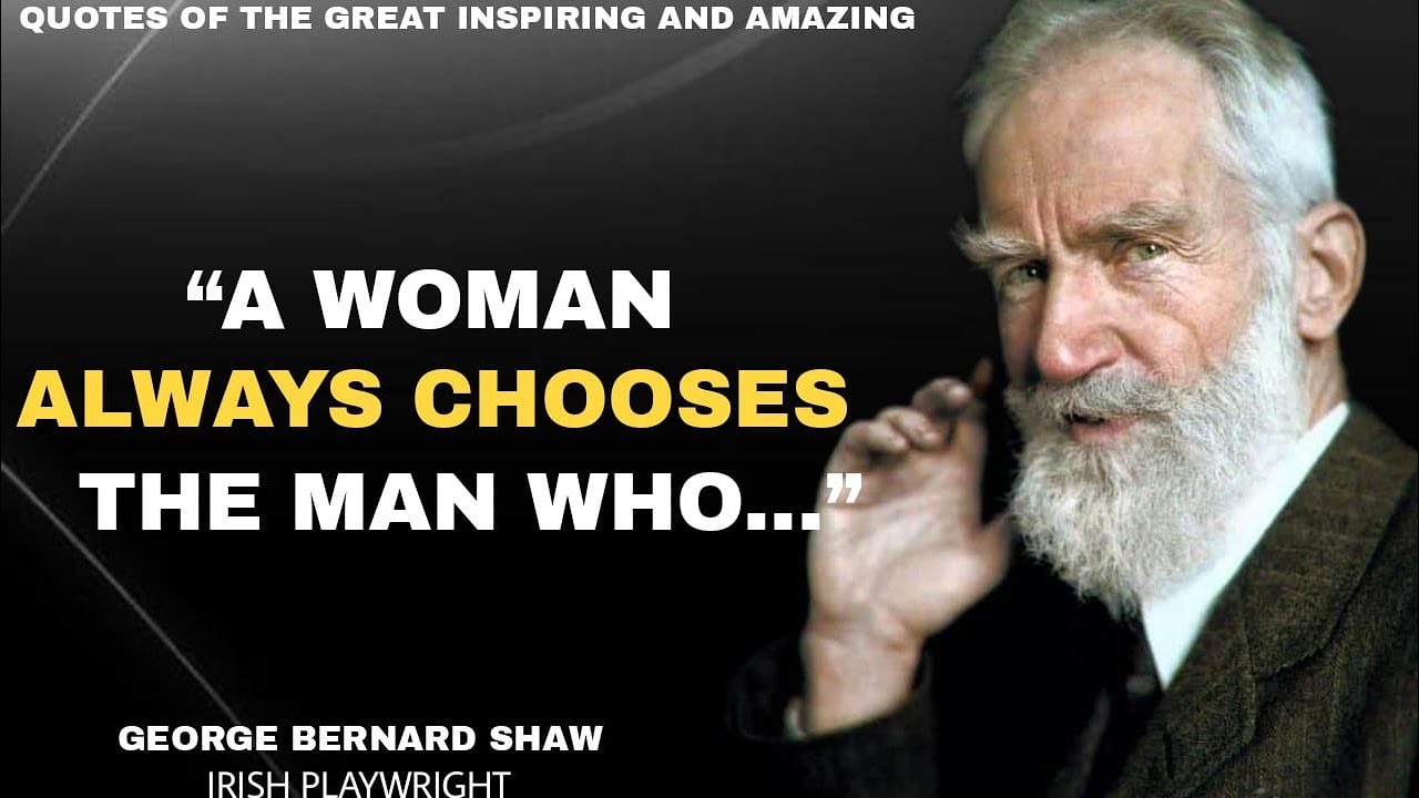 GEORGE BERNARD SHAWS'S QUOTES ON CHANGE, LIFE & SUCCESS - YouTube