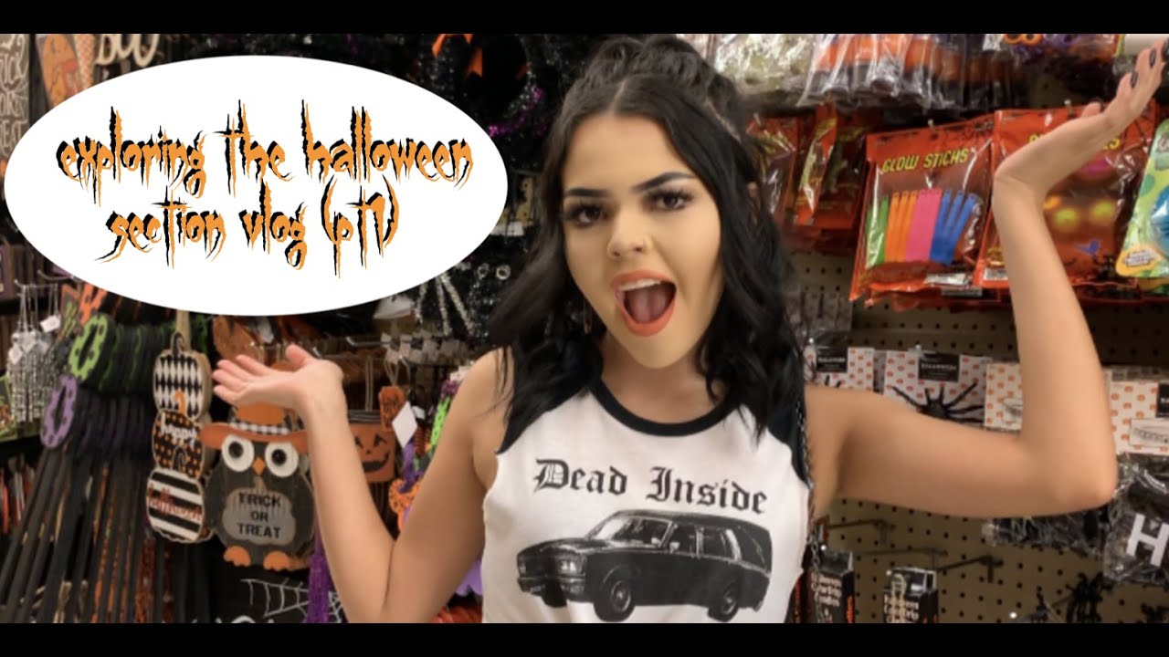 exploring the halloween section in different stores! (vlog pt1) 🎃🕷🕸👻 ...